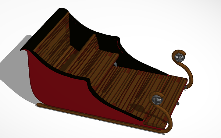 3D design Santa's Sleigh 12/24/17 - Tinkercad