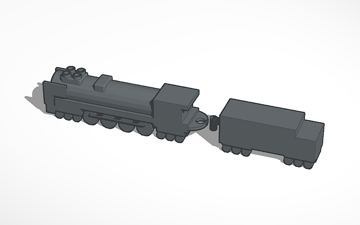 3D design pennsylvania s 2 steam turbine locomotive - Tinkercad