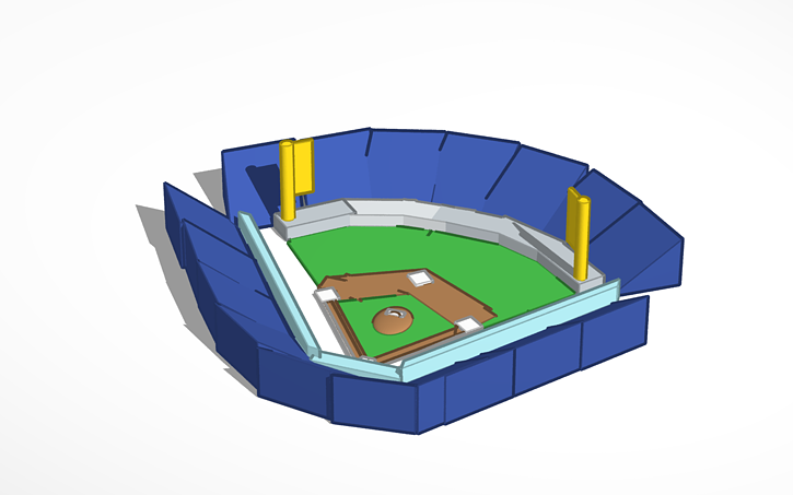 3D design Baseball Stadium - Tinkercad