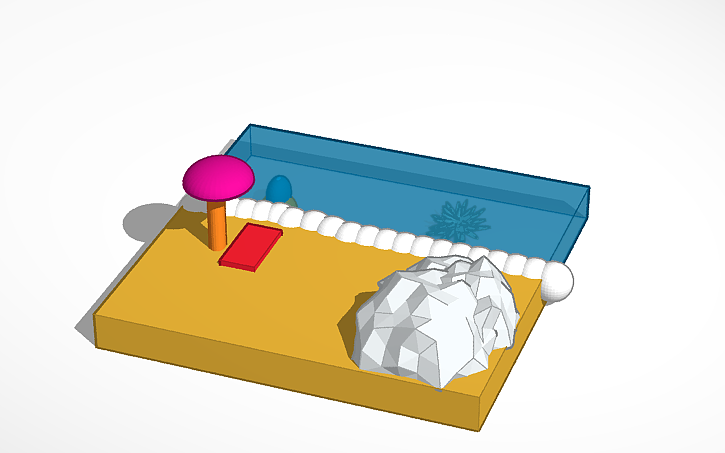 3D design the beach | Tinkercad