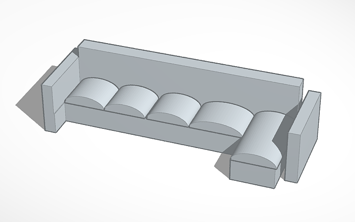 3D design sofa | Tinkercad