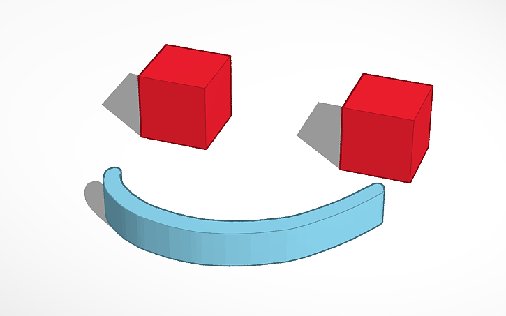 3D design Smilely face | Tinkercad