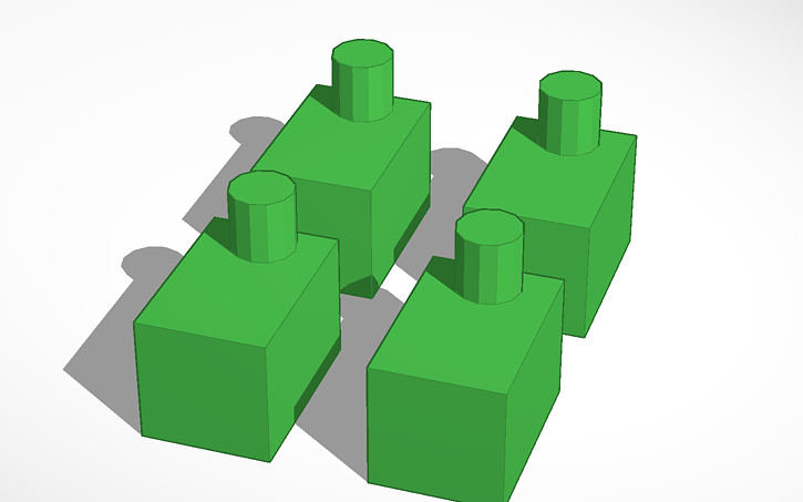 3D design Minecraft Creeper Model [legs] | Tinkercad