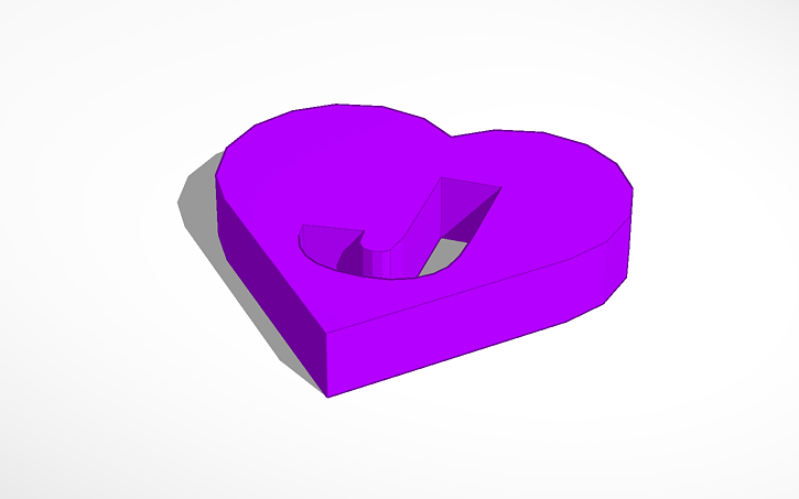3D design #heart | Tinkercad