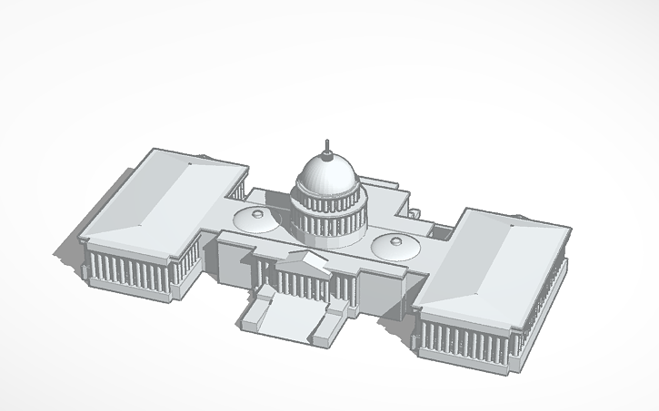 3D design Capitol Building - Tinkercad