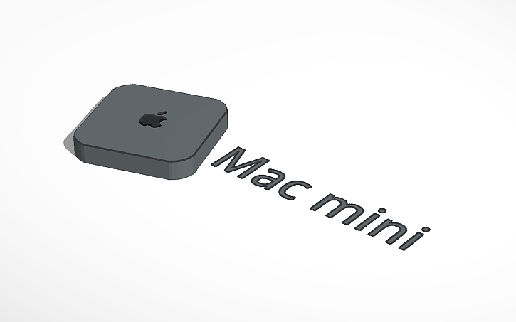 3D design Mac mini - Tinkercad
