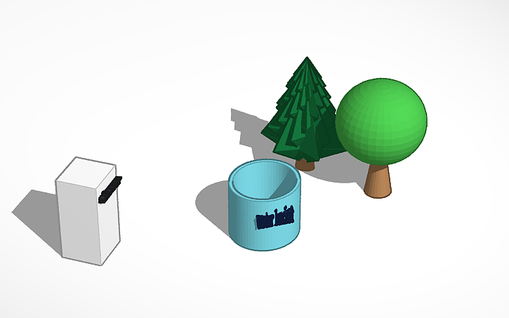 3D design Water Bucket Solution - Tinkercad