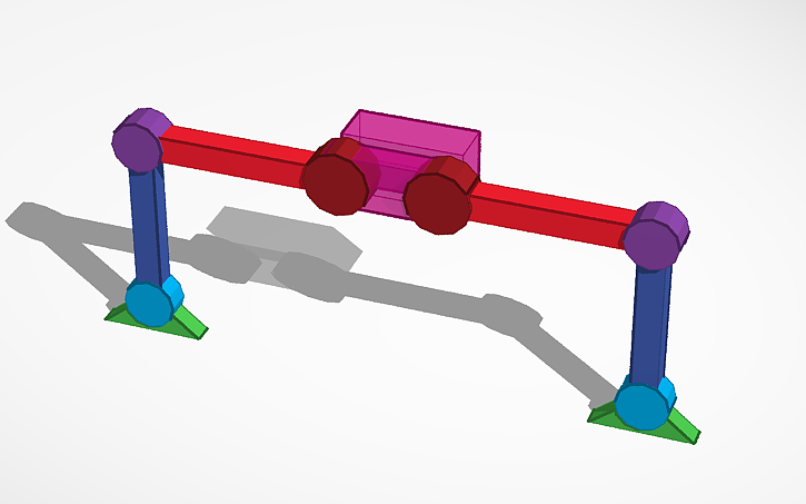 3D design even more mech legs testing - Tinkercad