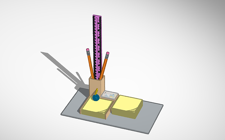 3D design Design Challenge: TINKERCAD Desk Organizer - Tinkercad