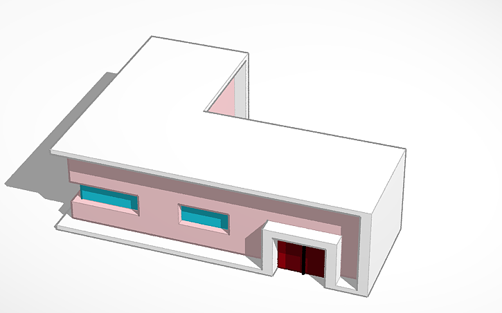 3d Design Dům Tinkercad