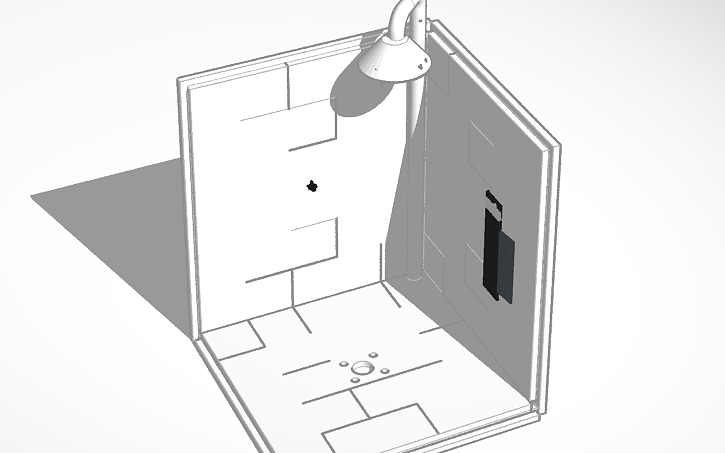 3D design Semi-Automatic Shower - Tinkercad
