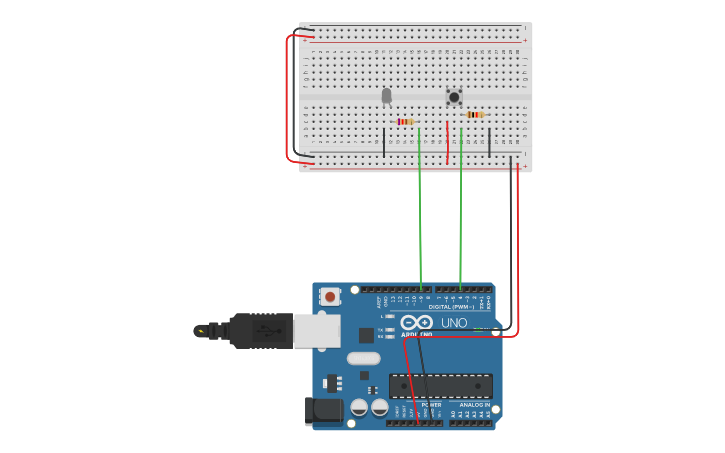 Circuit design led - Tinkercad