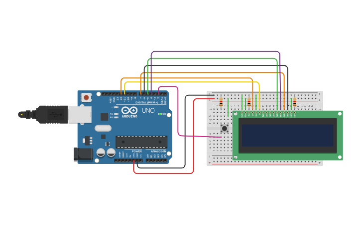 Circuit design Lab 8 level 3 - Tinkercad