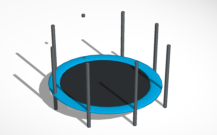 3D design trampoline - Tinkercad