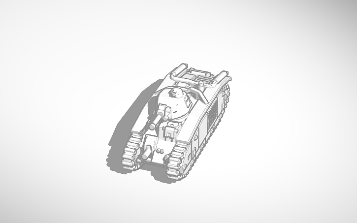3D design Char B1 Bis - Tinkercad