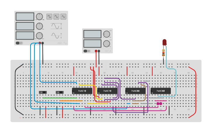 Circuit Design Master Slave Tinkercad 