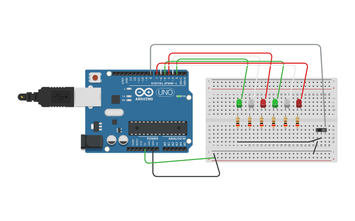 Circuit design Mi primer circuito | Tinkercad