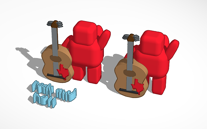 3D design Guitar | Tinkercad