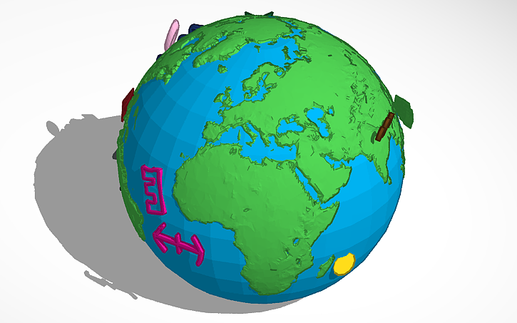 3D design Earth module | Tinkercad