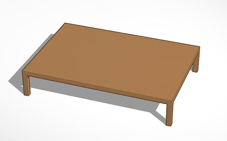 3D design Table - Tinkercad