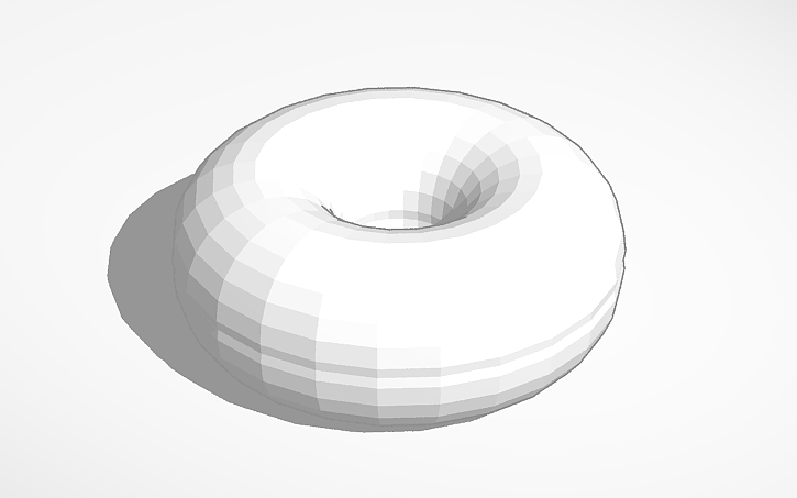 3D design Donut base - Tinkercad