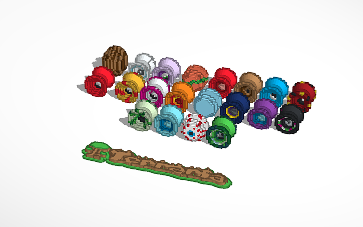 3D design terraria yoyos - Tinkercad