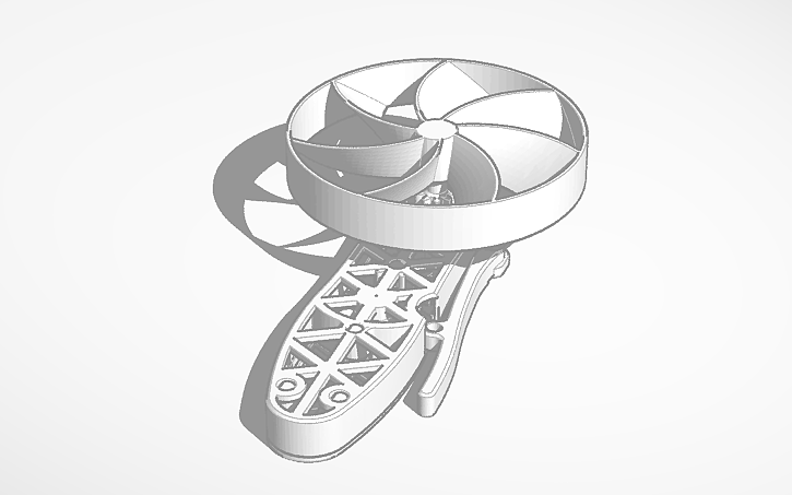3D design Squeeze Hand Fan - Tinkercad