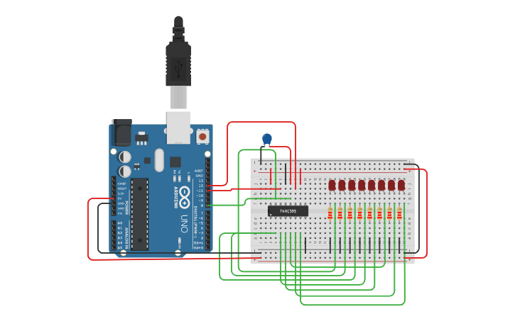 Circuit design Shiny Wolt - Tinkercad