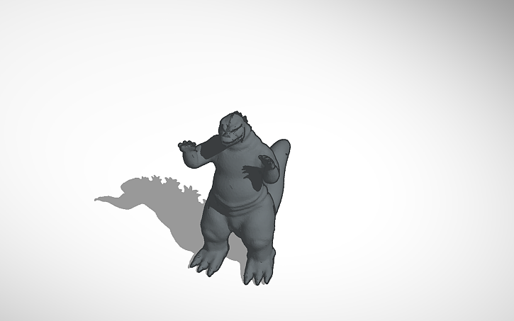 3D design Showa Godzilla - Tinkercad