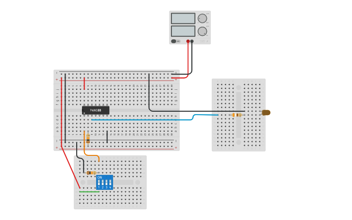 Circuit design Experimento 8-d | Tinkercad