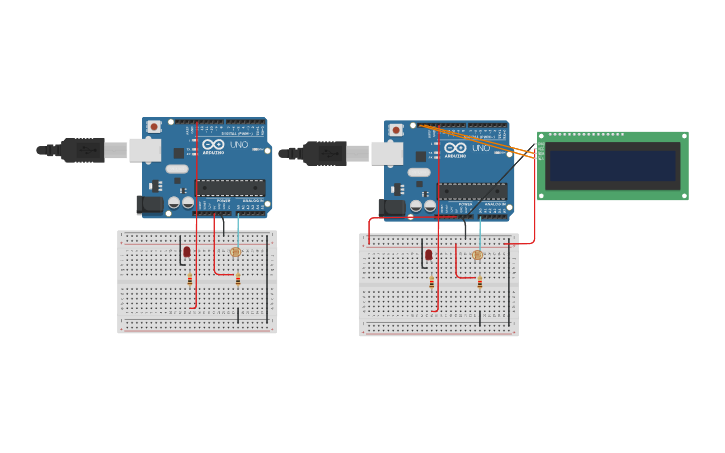 Circuit design LDR sensor - Tinkercad