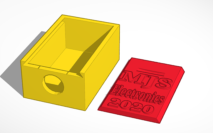 3d Design Electrical Box With Sliding Lid Tinkercad