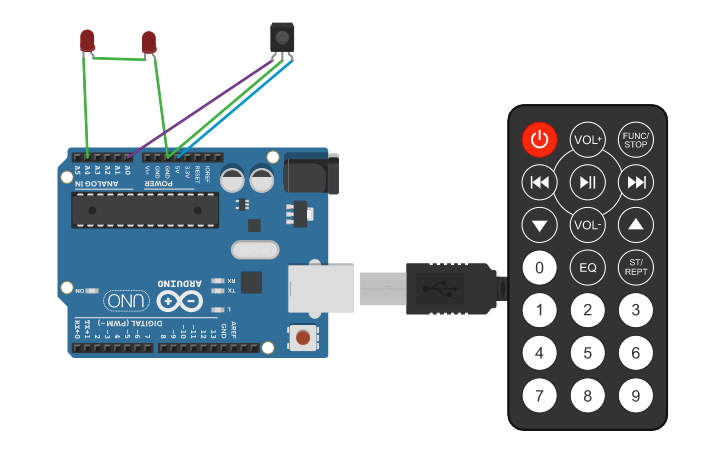 Circuit design Lab4 Task6 Embedded Systems - Tinkercad