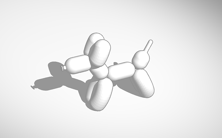 3D design Balloon Dog (Printable) - Tinkercad