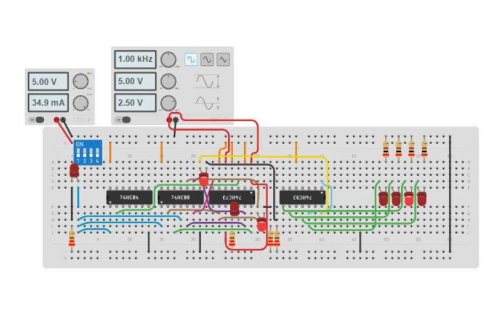 Circuit design Simple State Machine-KACC - Tinkercad Circuit design Simple State Machine-KACC - Tinkercad