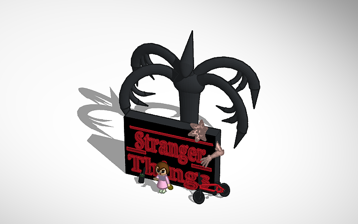 3D design Stranger Things - Tinkercad