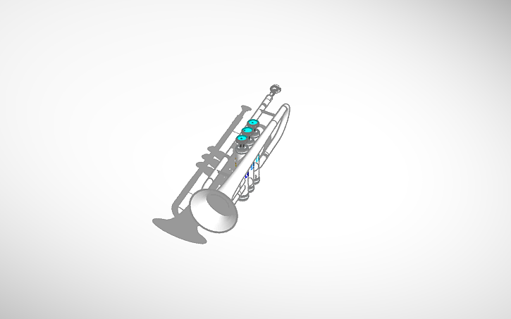 3D design Tinkercad Trumpet - Tinkercad