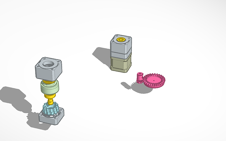 3D design Cycloidal gear box 144:1 - Tinkercad