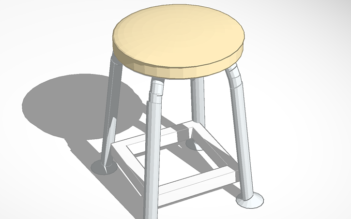 3D design Stool - Tinkercad