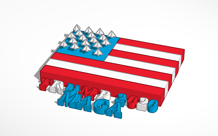3D design TRUMP TRAIN!!! - Tinkercad