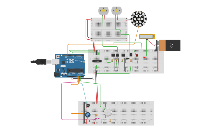 Circuit design integrated | Tinkercad