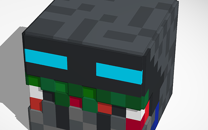 3D design my minecraft skins head #mc #sniffer - Tinkercad