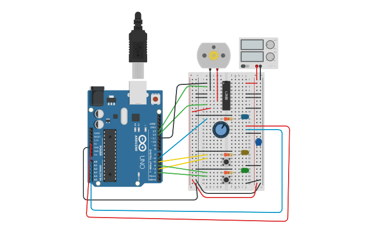 Circuit design Lab THM Part F | Tinkercad