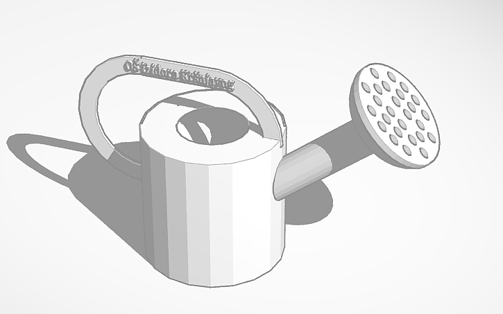 3D design watering can V2 - Tinkercad