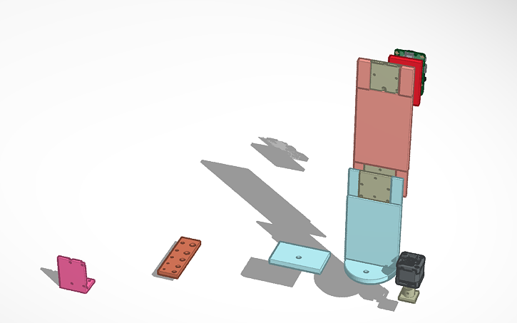 3D design Linear Platform Parts - Tinkercad