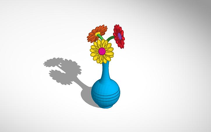 3D design Flower - Tinkercad