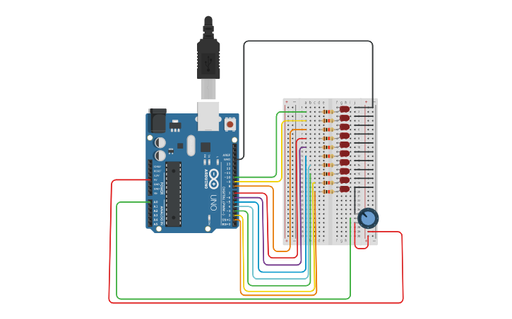 Circuit Design Potentiometer Tinkercad