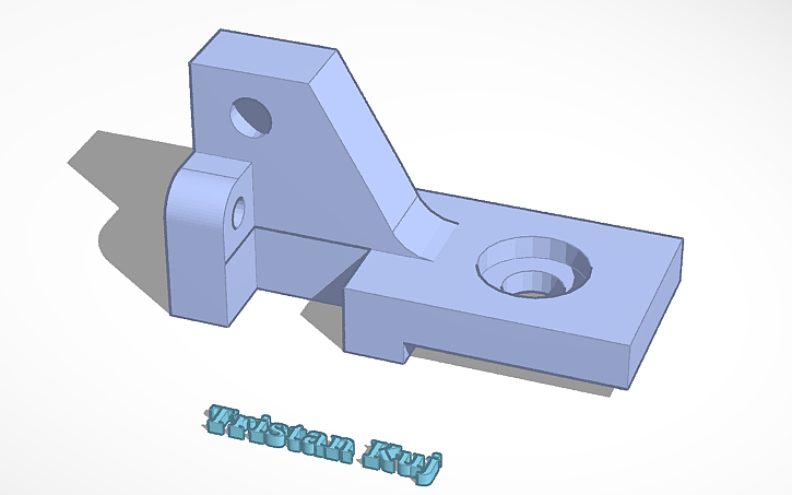 3D design Roller Rest Bracket - Tinkercad