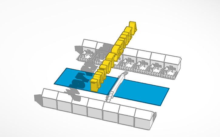 3D design A River Town | Tinkercad