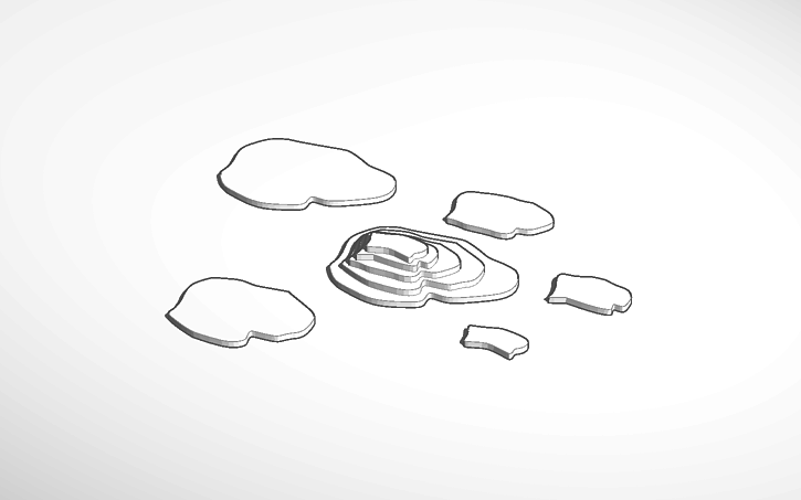 3d Design Topographic Map Tinkercad